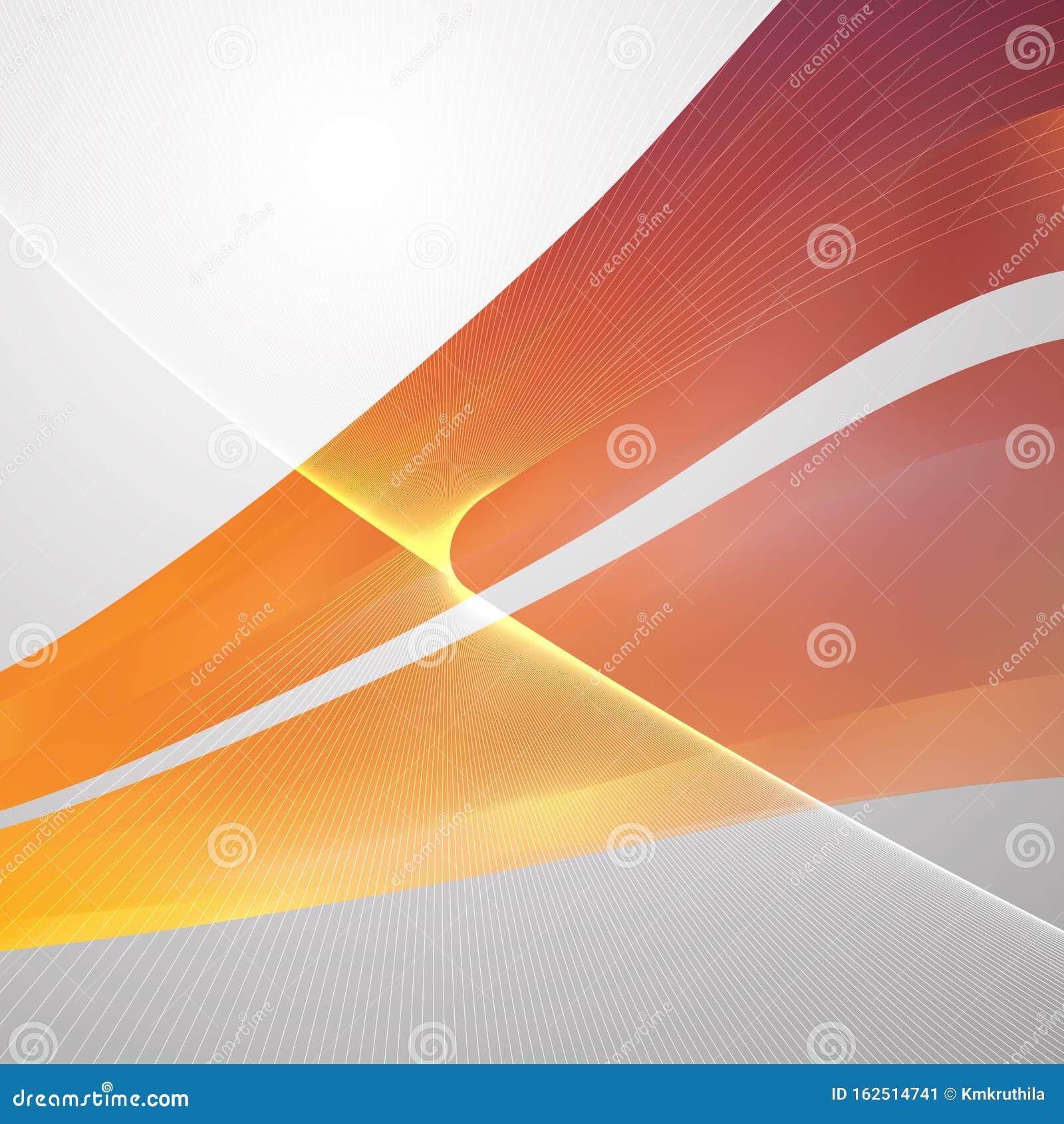 Orange Curved Lines Background Stock Vector - Illustration of abstract ...