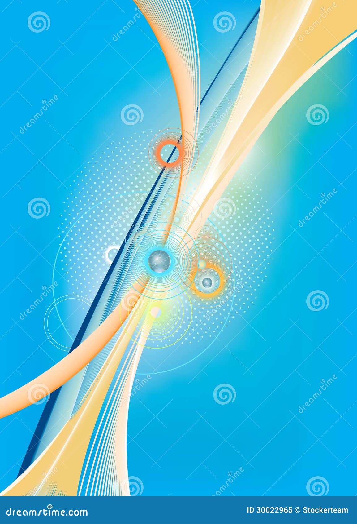 Orange and Blue Transparent Lines Stock Illustration - Illustration of ...
