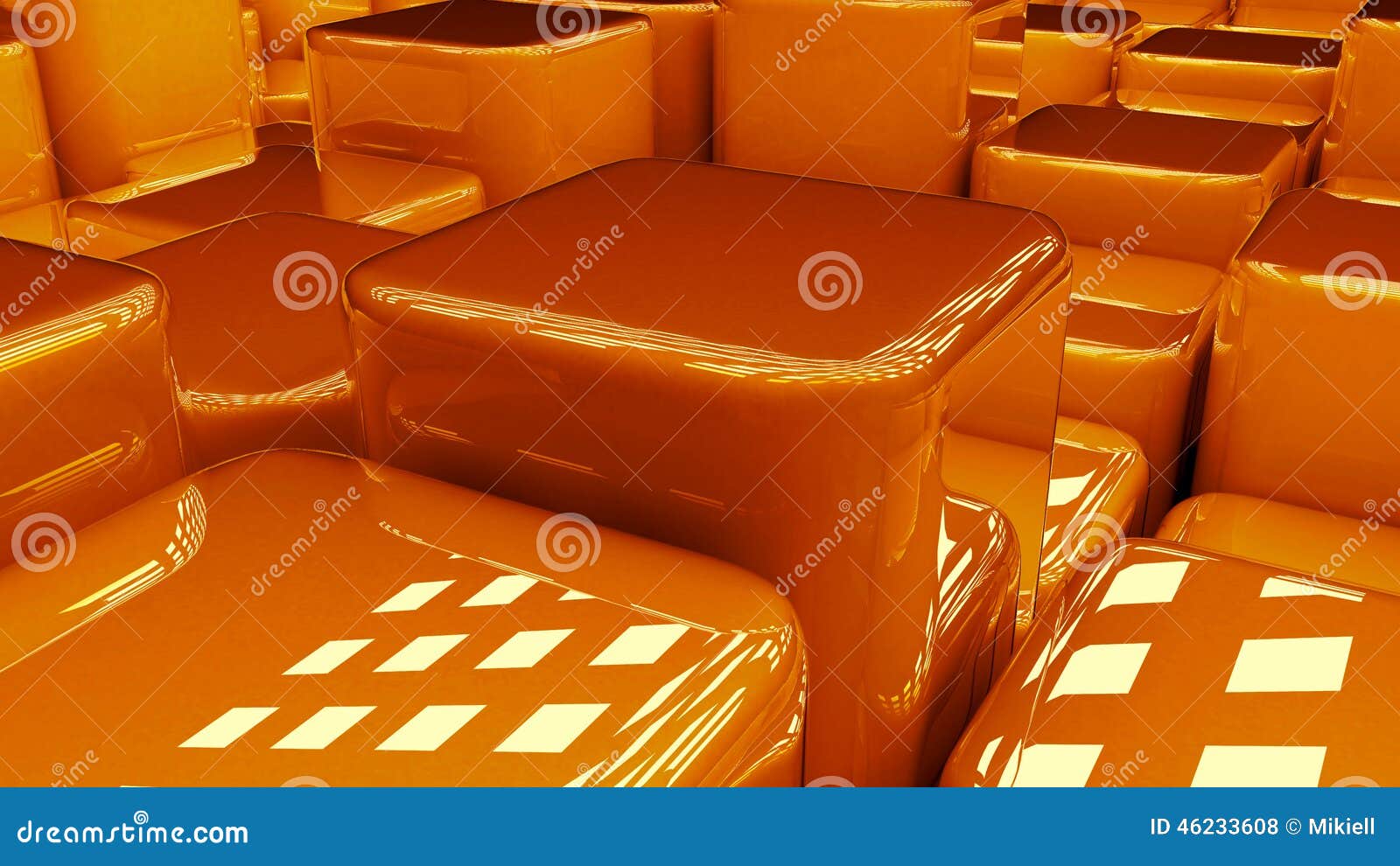 Orange 3D blocks stock illustration. Illustration of three - 46233608