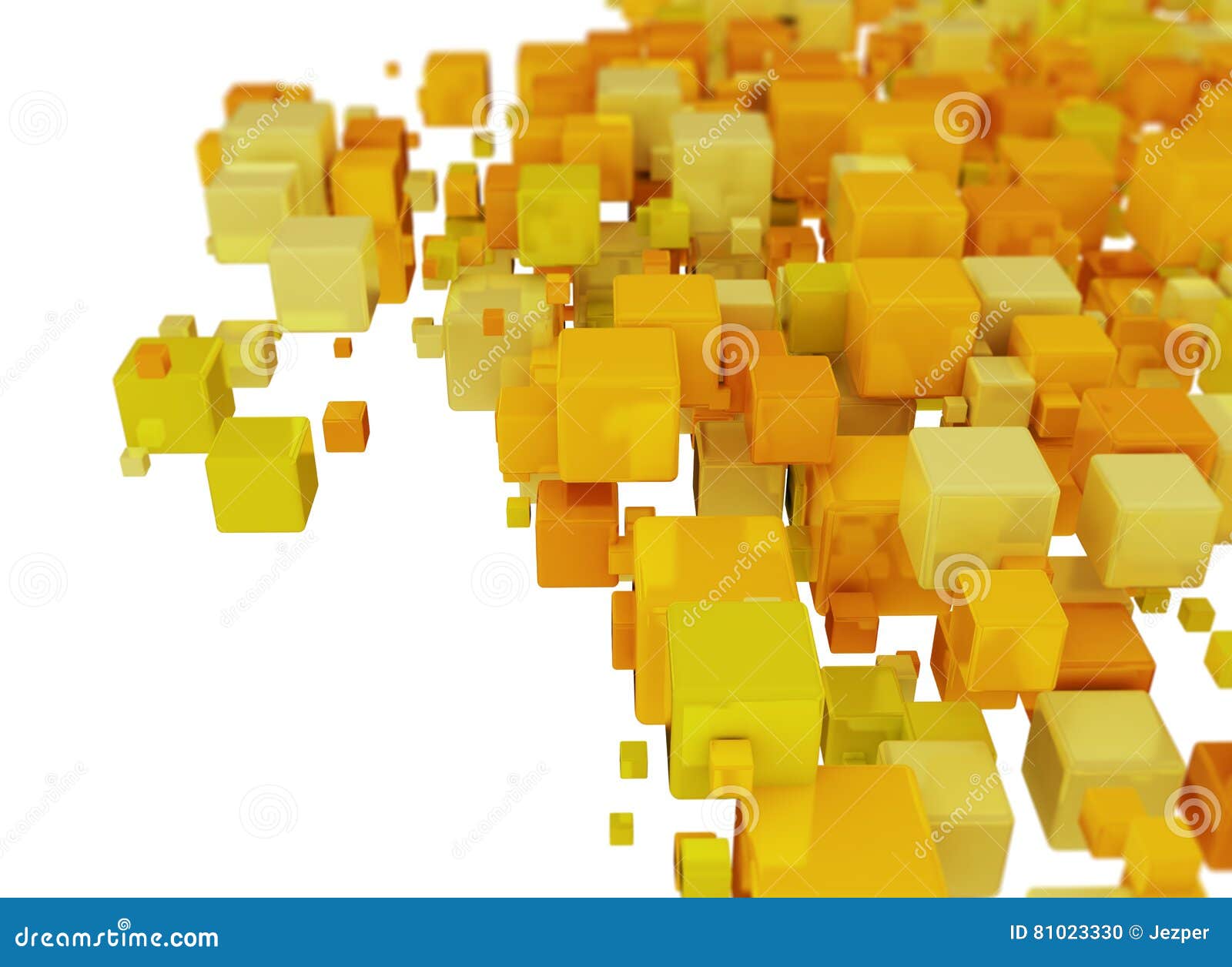 Orange 3D Cubes Background stock illustration. Illustration of orange ...