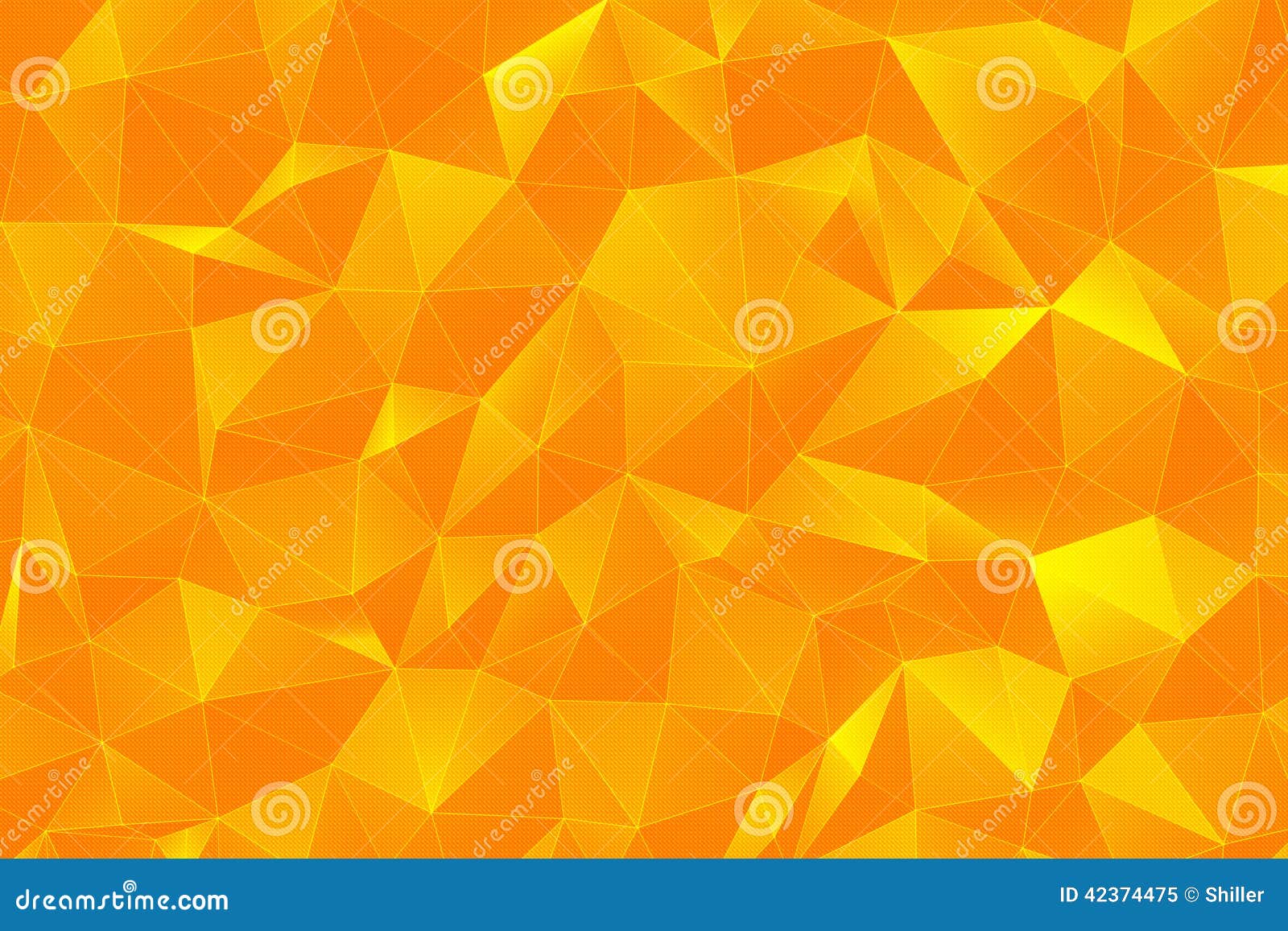 Orange 3D Polygonal Surface Render Stock Illustration - Illustration of ...