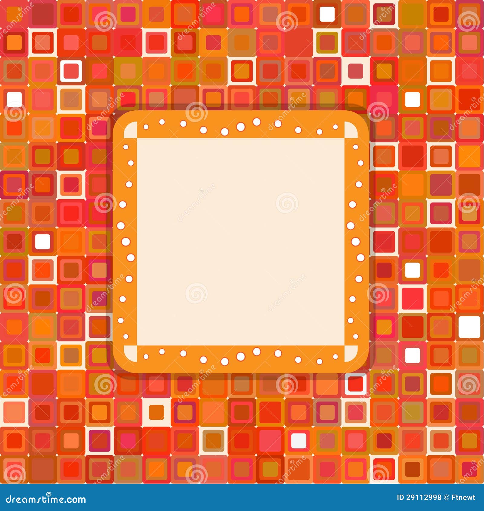 Orange decorative page stock vector. Illustration of design - 29112998