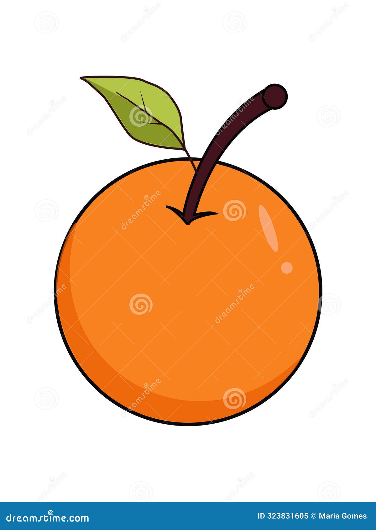 Orange Design in Illustrator. Stock Illustration - Illustration of ...