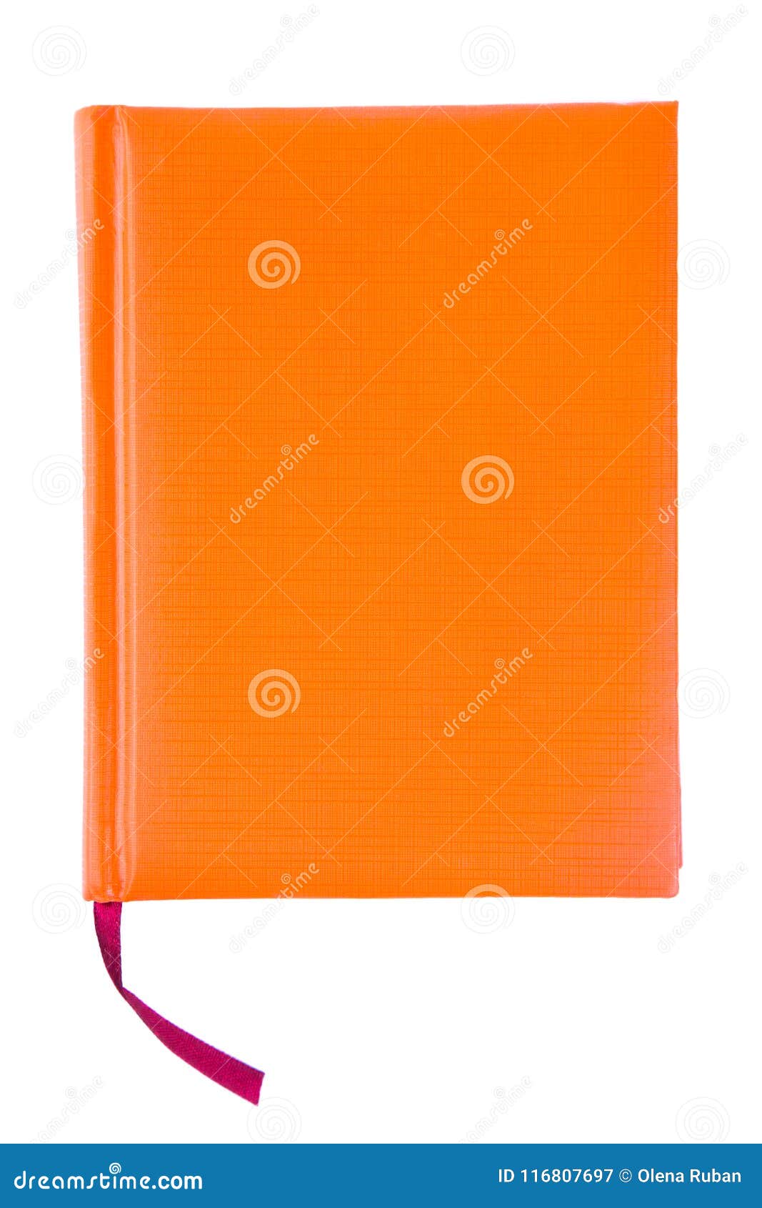 Orange Diary on White Background Stock Image - Image of grammar, black ...