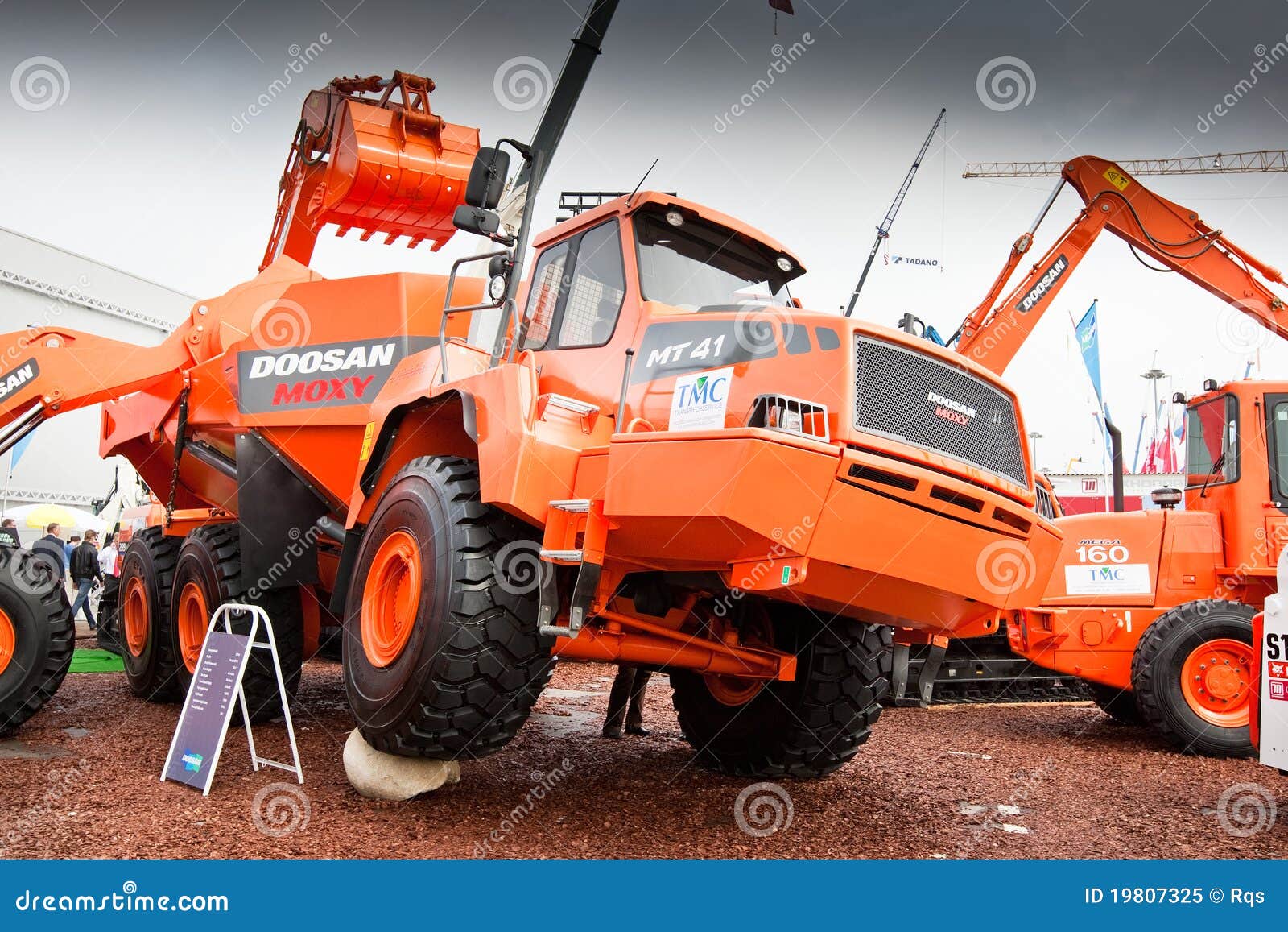 Orange Diesel Front End Loader Editorial Image - Image of transport ...