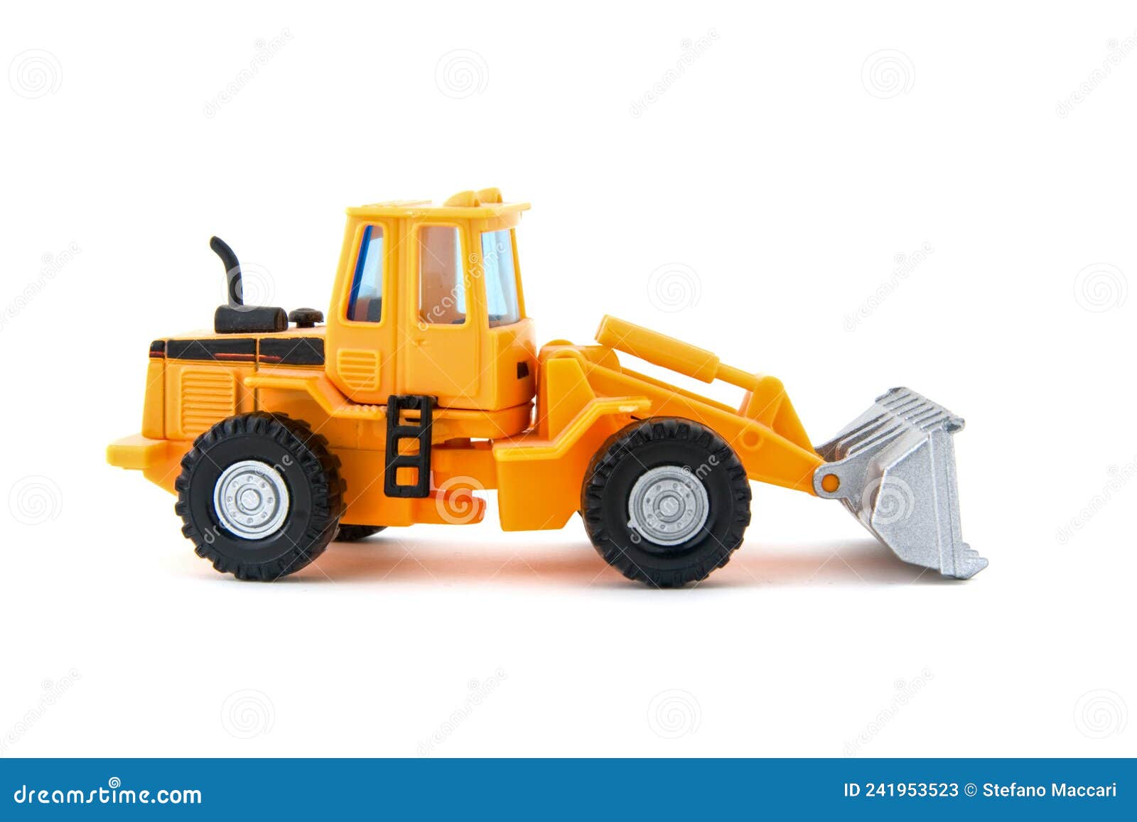 Orange digger stock image. Image of transport, excavation - 241953523