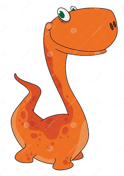 Orange dino stock vector. Illustration of animal, powerful - 18912897
