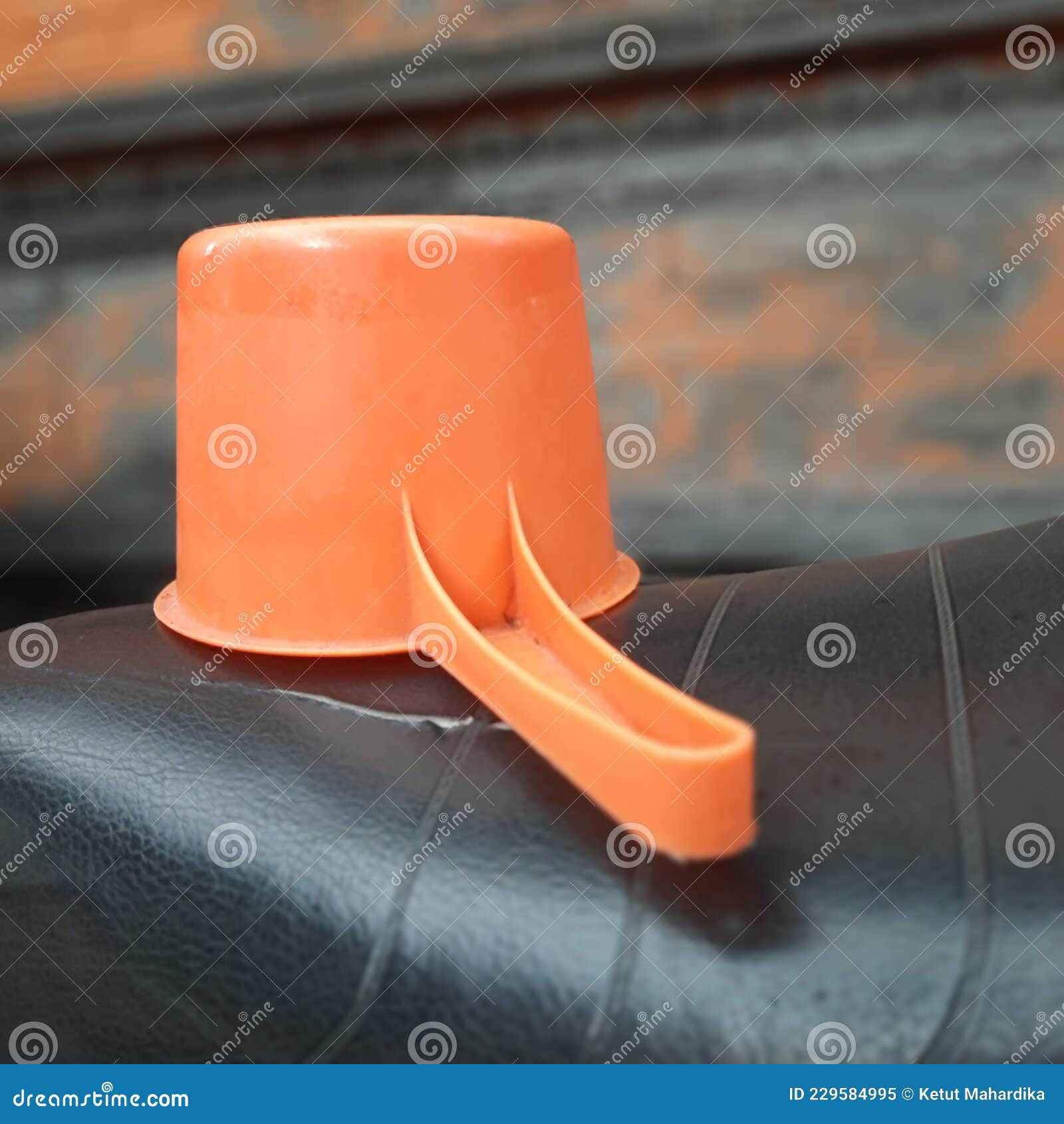 Orange Dipper. stock image. Image of bathing, dipper - 229584995