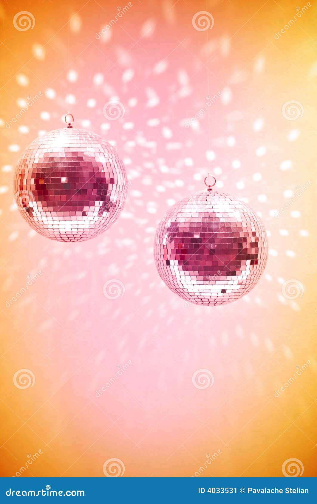 Orange disco globes stock image. Image of silvery, disco - 4033531
