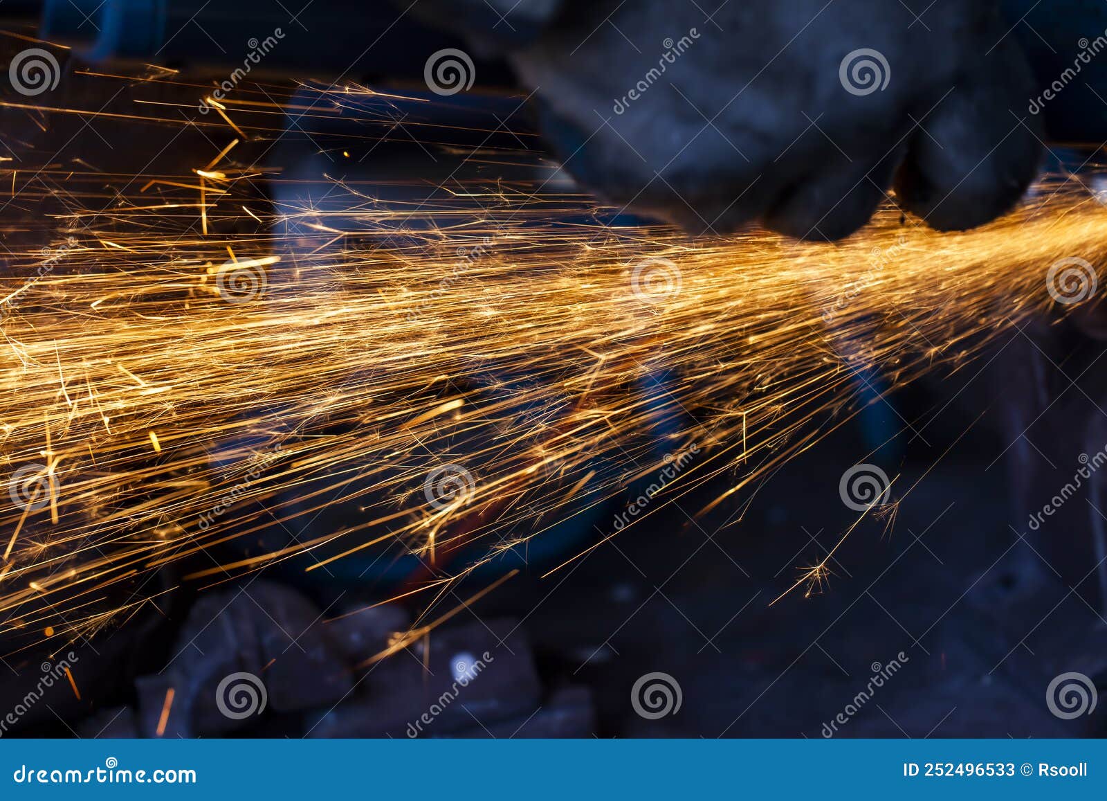 Orange Discs during Metal Surface Treatment Stock Image - Image of ...