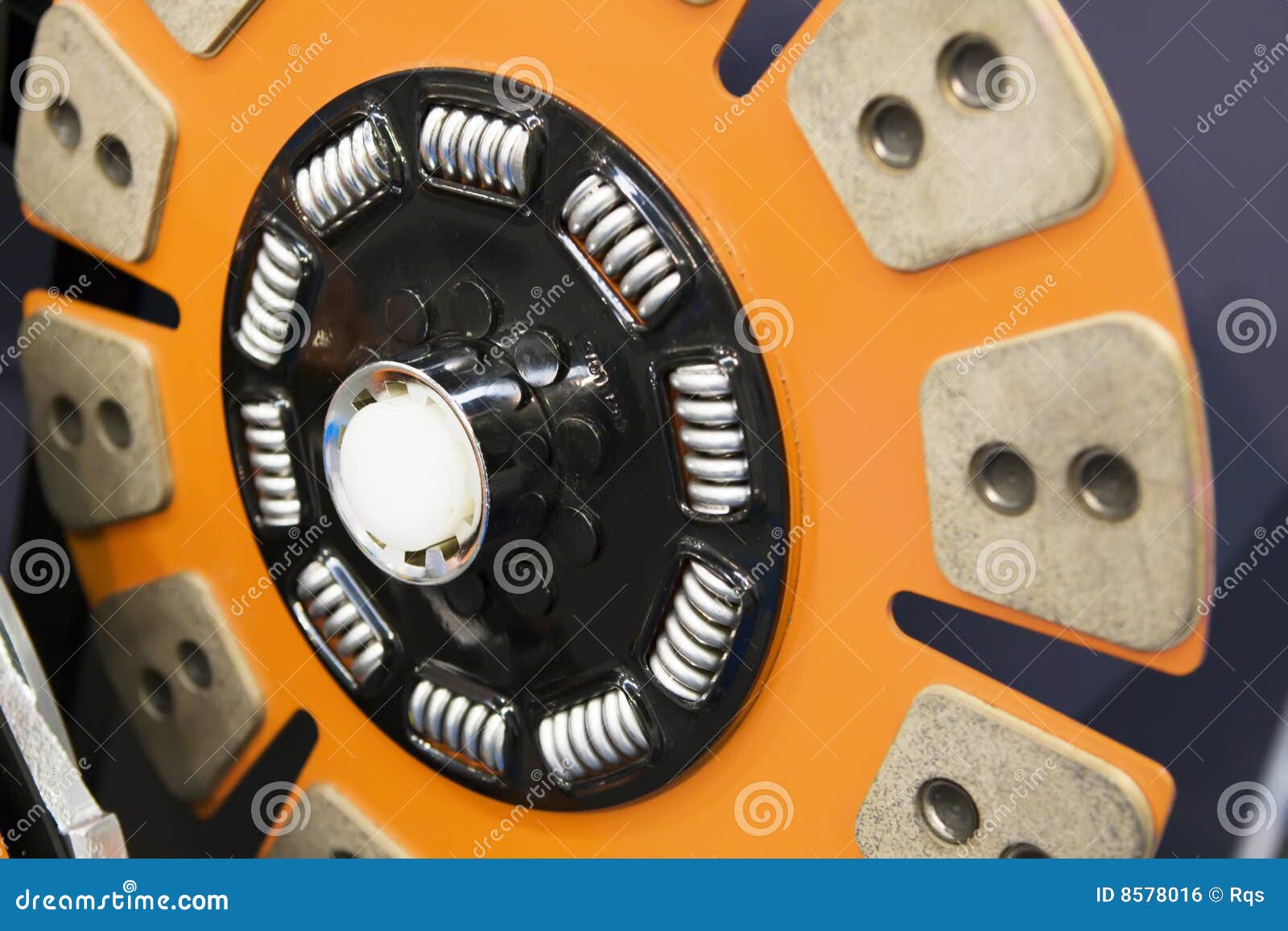 Orange Disk of Automobile Clutch Stock Photo - Image of fast, motor ...