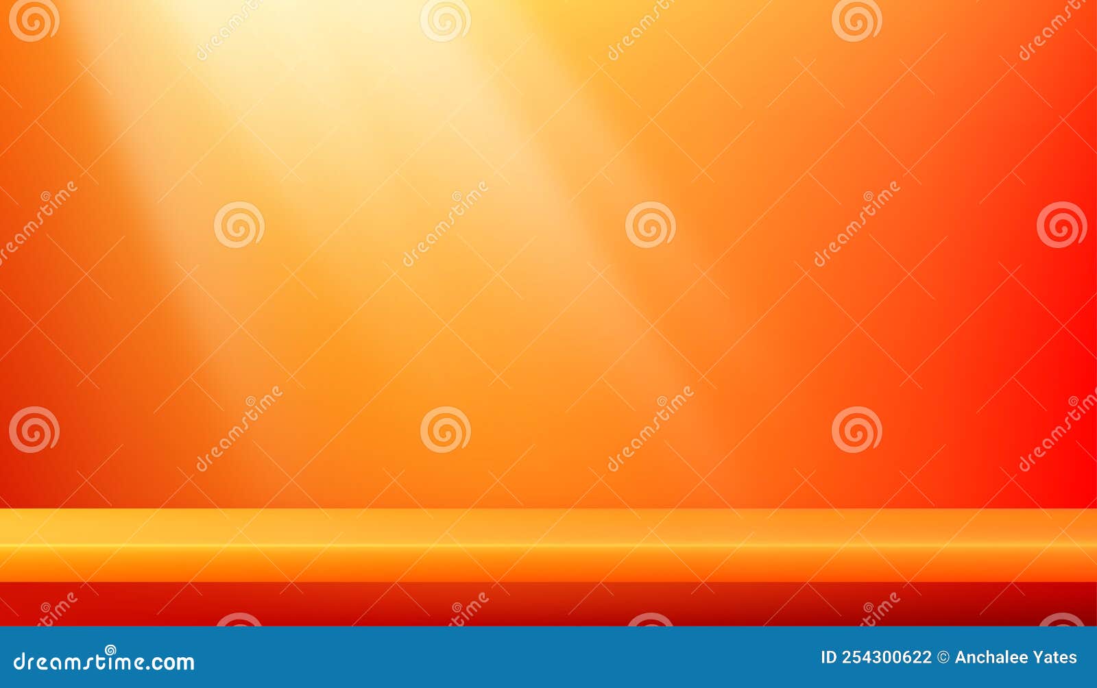 Orange Display for Autumn or Fall Background,3d Room Studio and Shelf ...