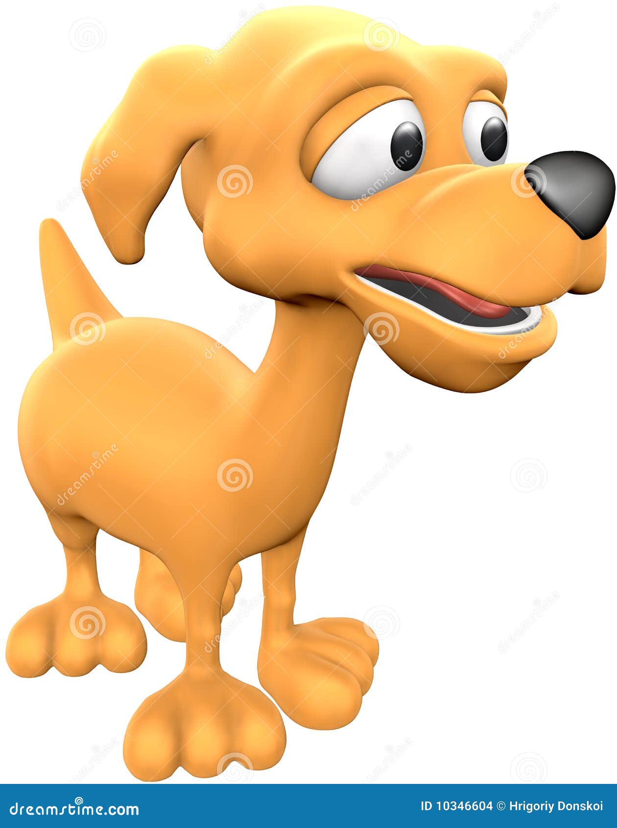Orange Dog stock illustration. Illustration of humor - 10346604