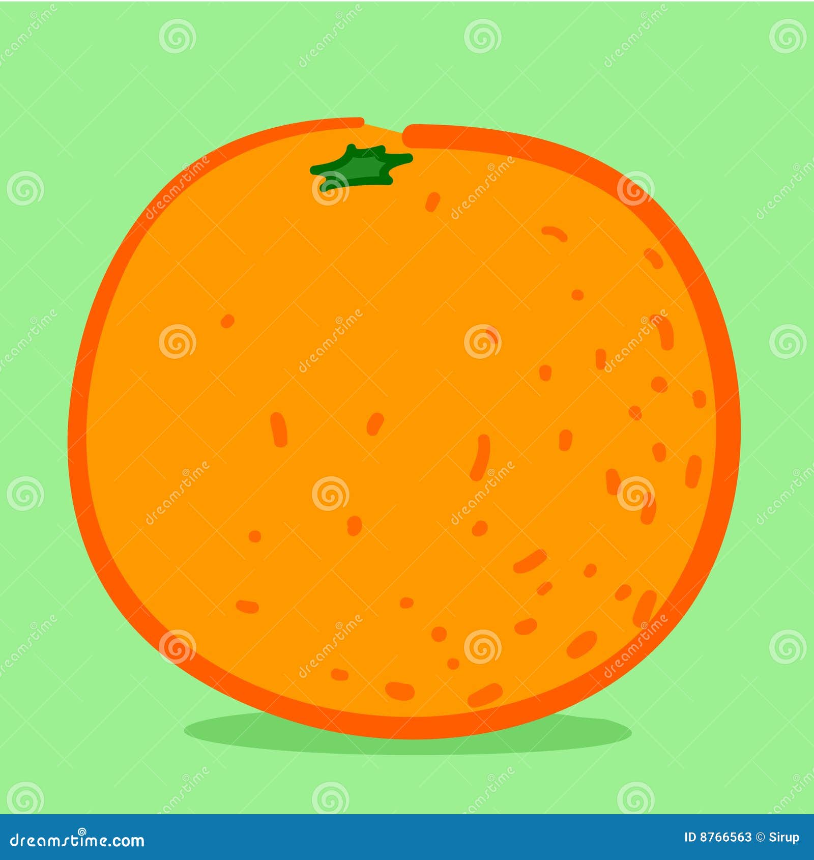 Orange - doodle stock vector. Illustration of vector, fruit - 8766563