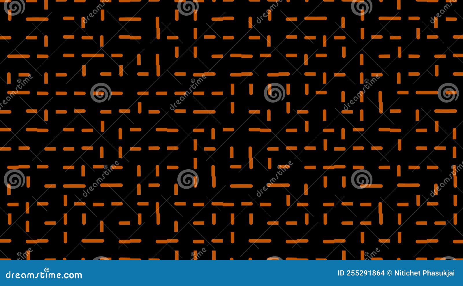 Orange Dots with Black Background Transform into Polka Dots in a Zoomed ...