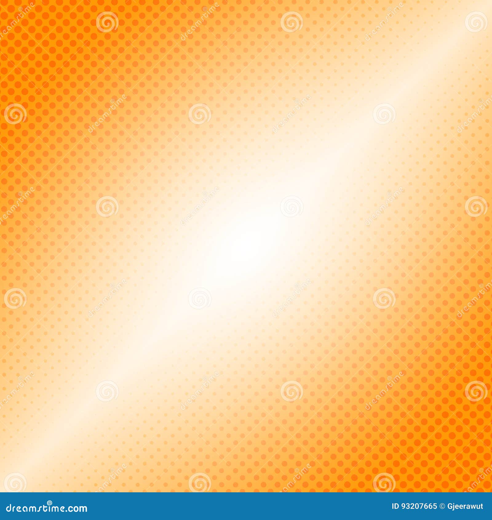 Orange Dots Gradient Halftone Pattern Abstract Background Concept Stock ...