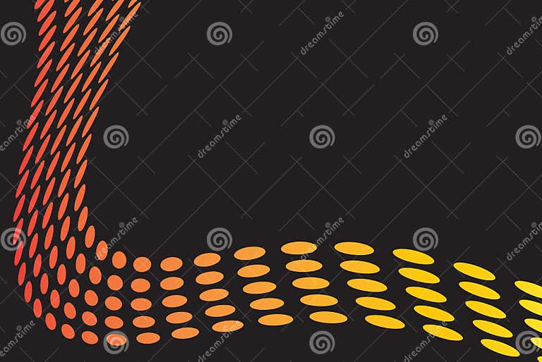 Orange Dots Layout stock vector. Illustration of curved - 6633617
