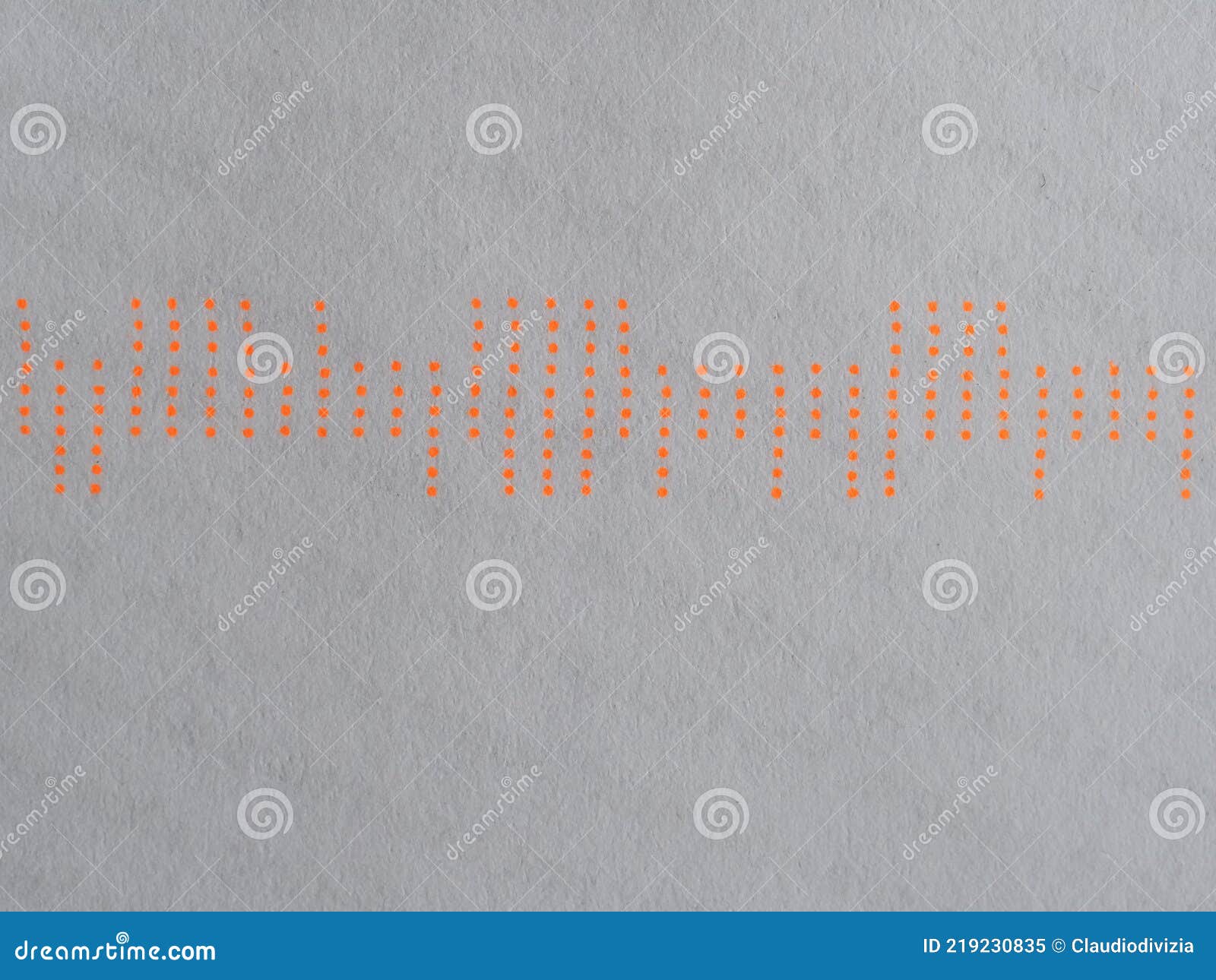 Orange Dots Postage Meter on Letter Envelope Stock Image - Image of ...