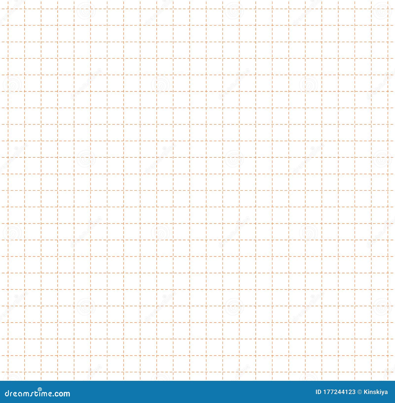 Orange Dotted Grid Paper. Education Square Pattern Blank. Mathematics ...