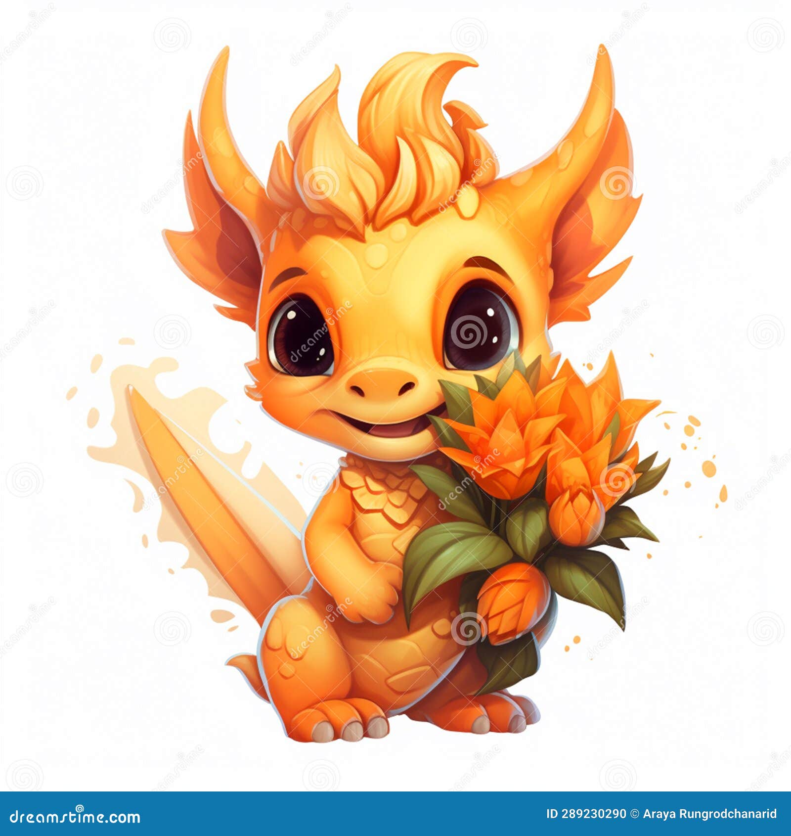 Orange dragon cartoons stock illustration. Illustration of shirts ...