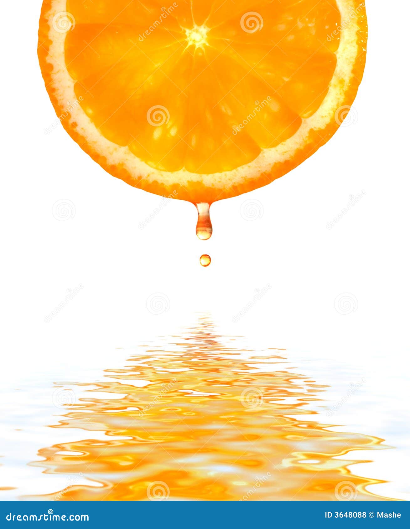Orange with a drop. stock photo. Image of juicy, orange - 3648088