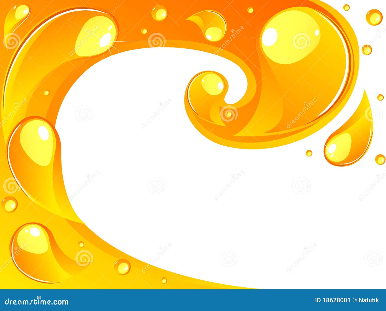 Orange Drops Background Cartoon Vector | CartoonDealer.com #18628001