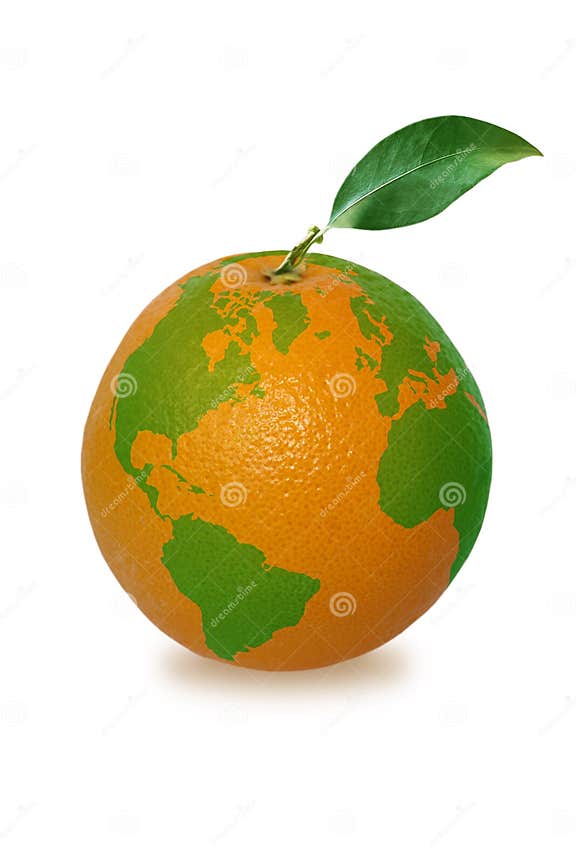 Orange earth stock photo. Image of ecology, concept, ecological - 20383186