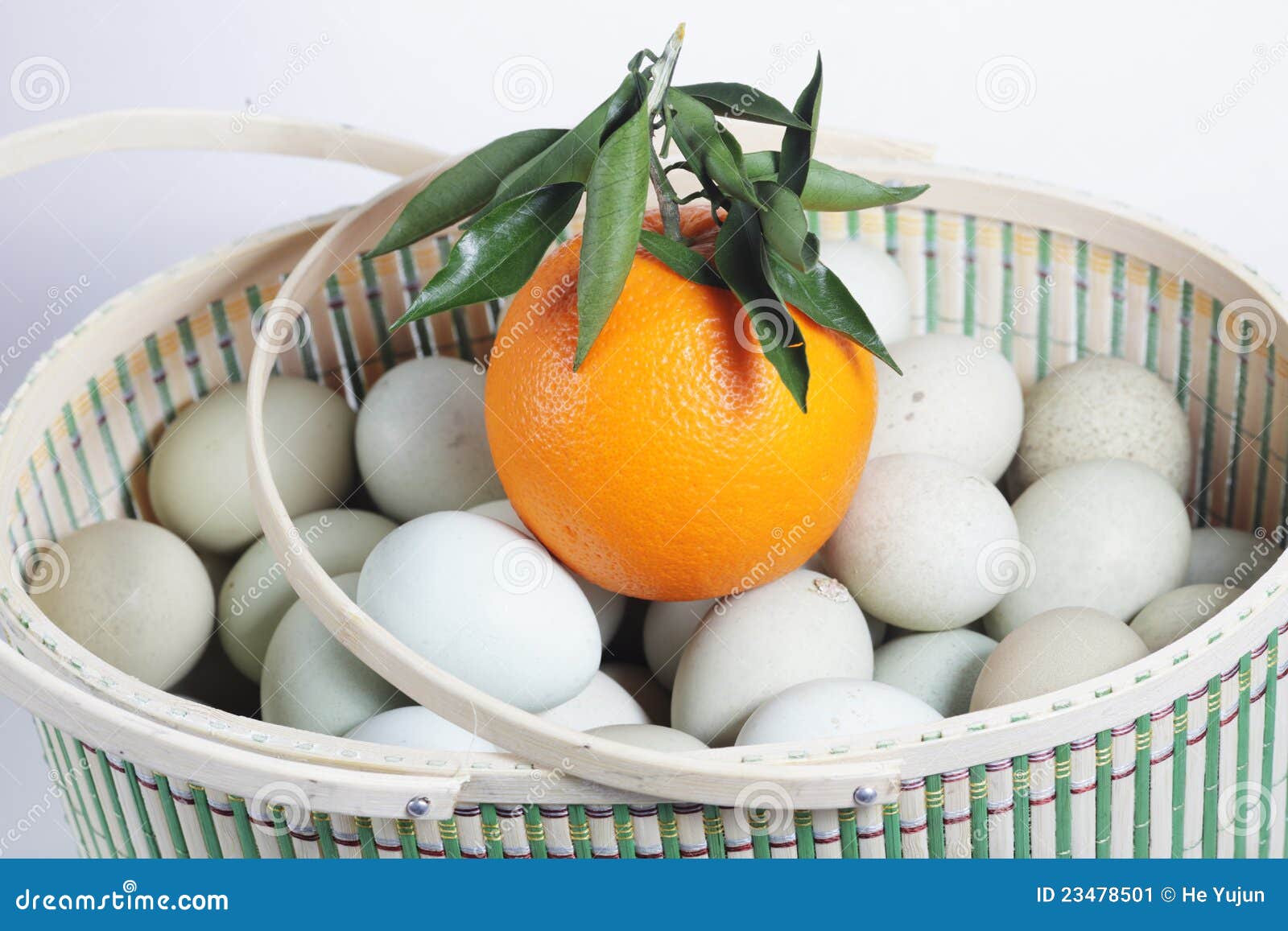 Orange and eggs stock image. Image of orange, funy, basket - 23478501