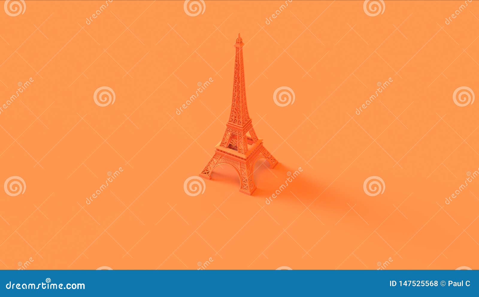 Orange TV CN Tower In Toronto Icon Isolated On Green Background. Famous ...