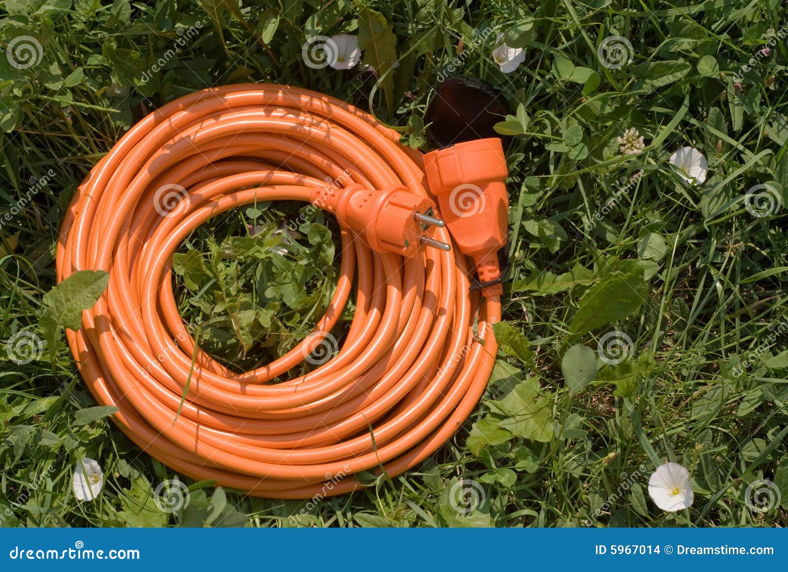 Orange electric cable stock photo. Image of voltage, electricity - 5967014