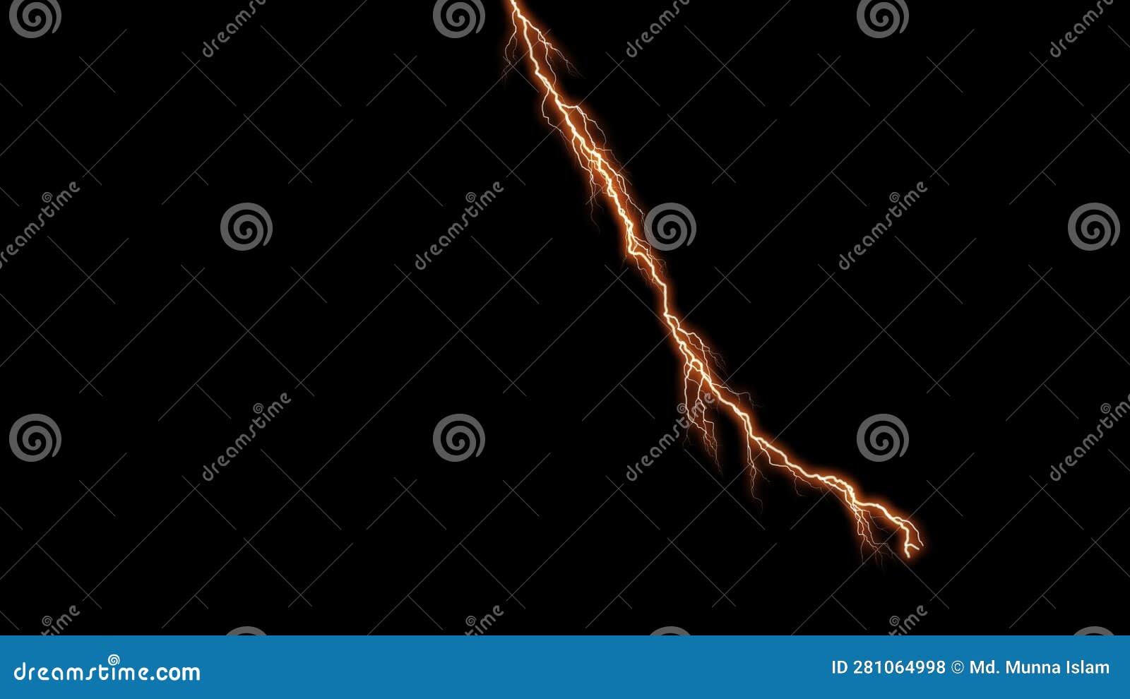 Orange Electric Lighting, Abstract Electrical Background. Abstract ...