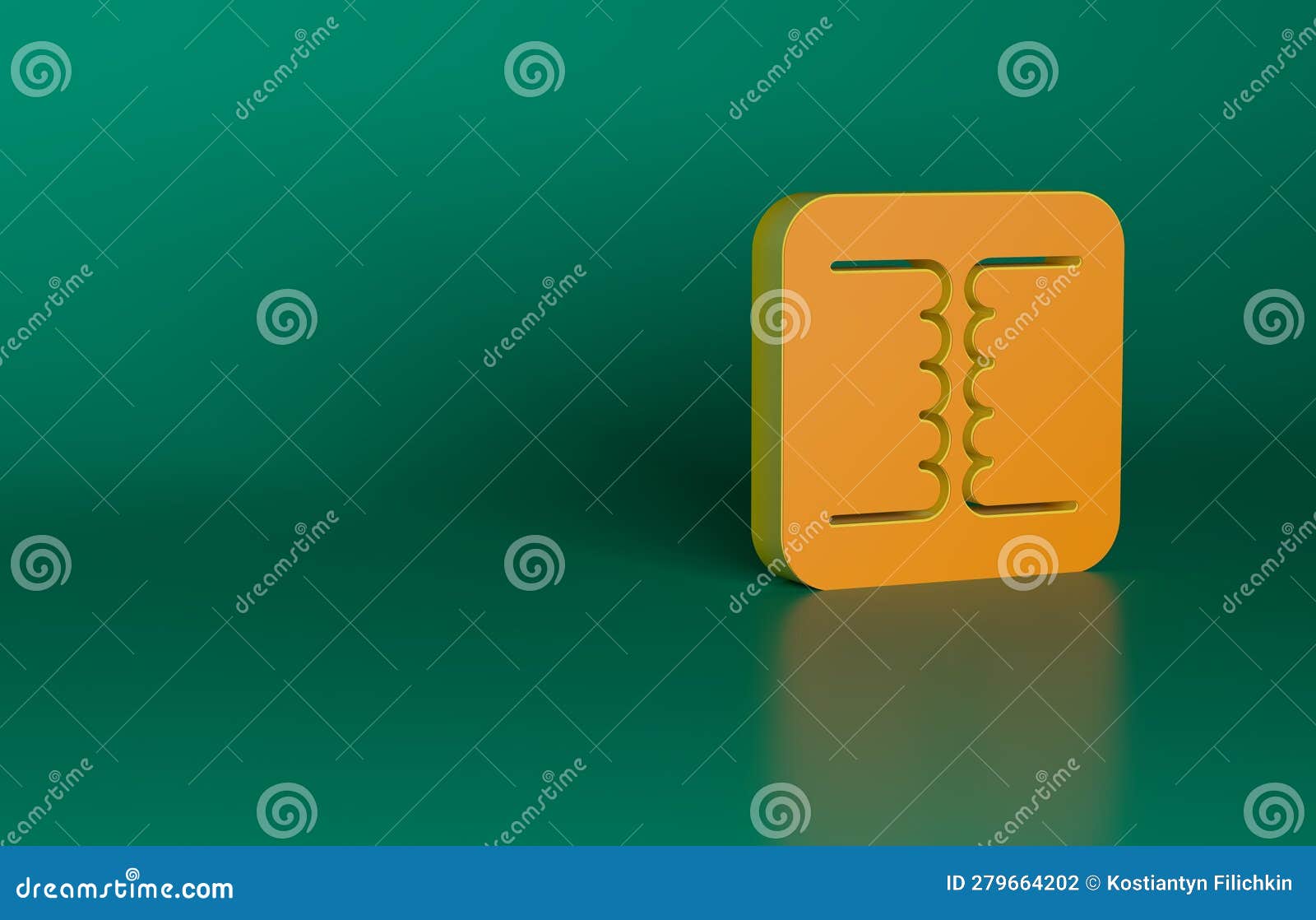 Orange Electrical Transformer Icon Isolated on Green Background ...