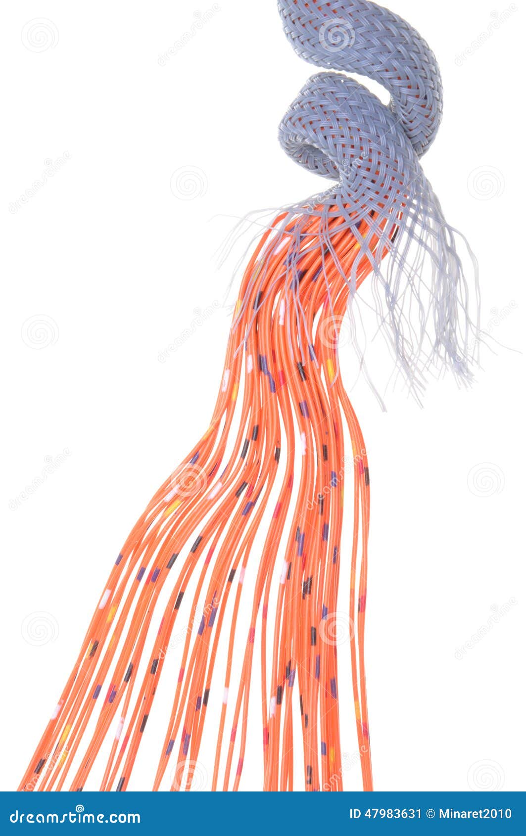 Orange electrical wires stock image. Image of connect - 47983631