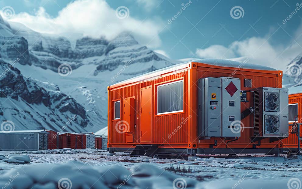 Orange Emergency Exit Sign and Traffic Lights on the Background of the ...