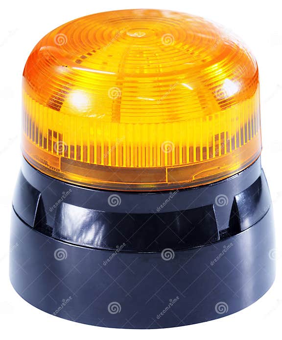 Orange emergency light stock image. Image of sign, warning - 22075795