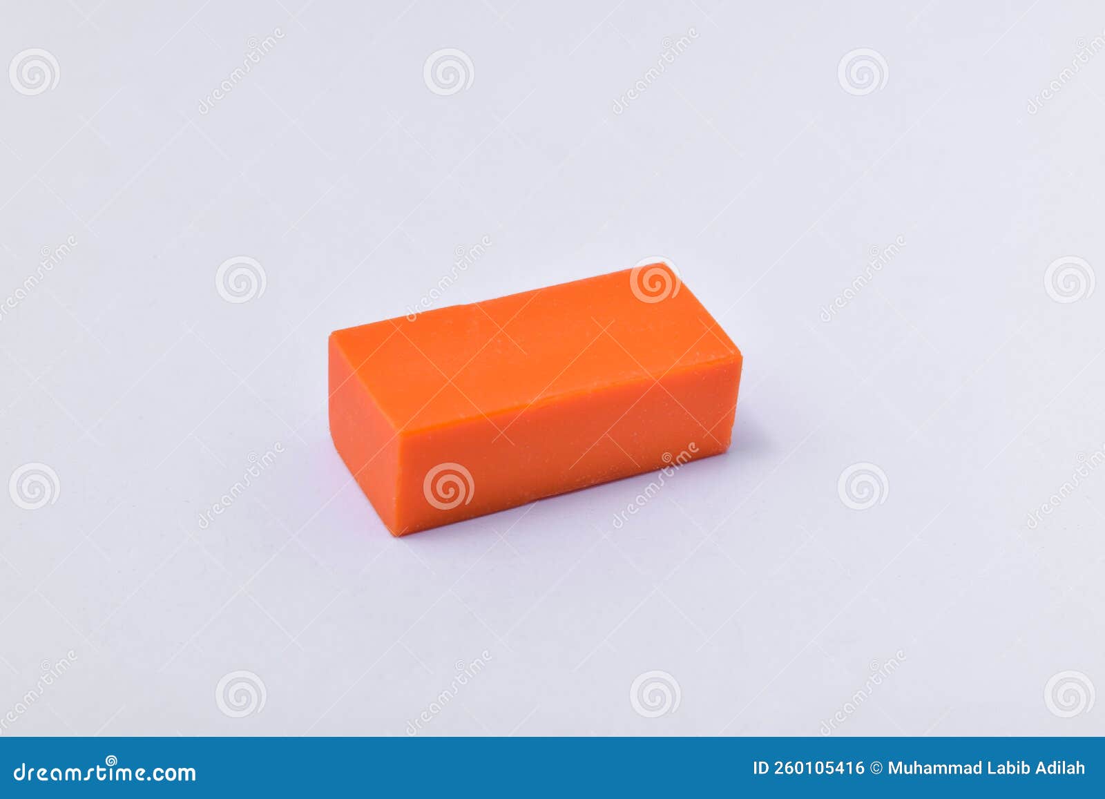 Orange eraser stock photo. Image of improvement, problems - 260105416