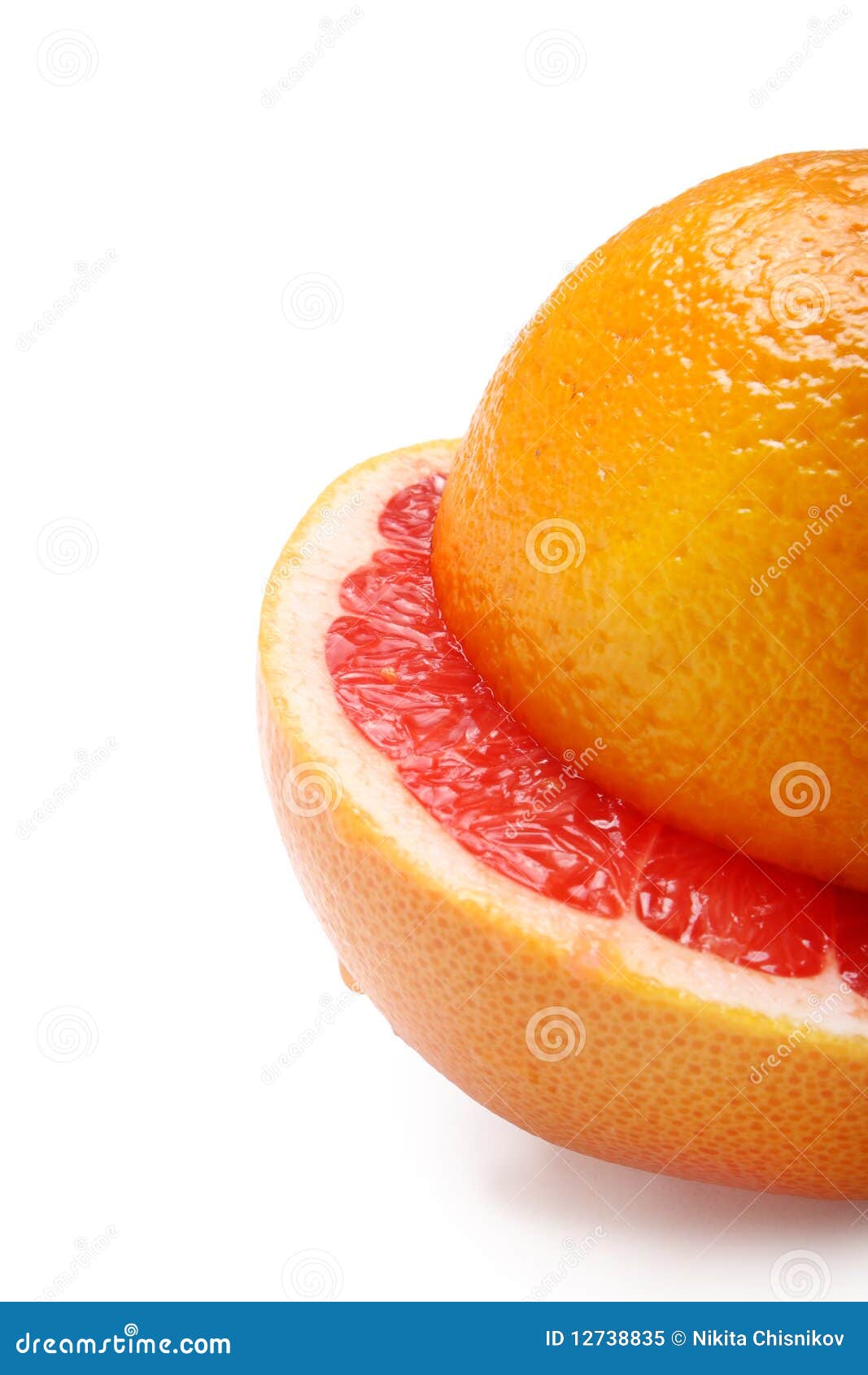 Orange et pamplemousse image stock. Image du couleur - 12738835