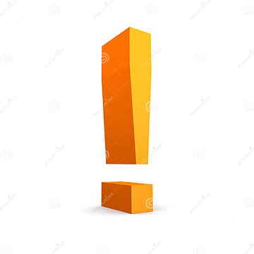 Orange exclamation mark stock illustration. Illustration of orange ...