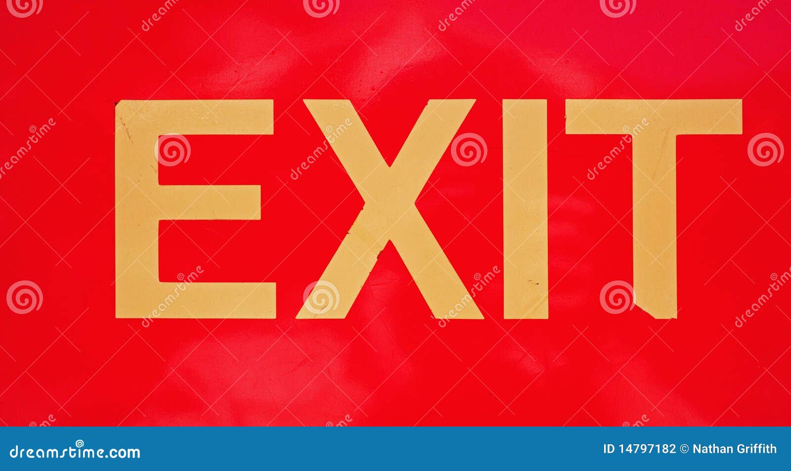 Orange exit sign stock photo. Image of city, traffic - 14797182