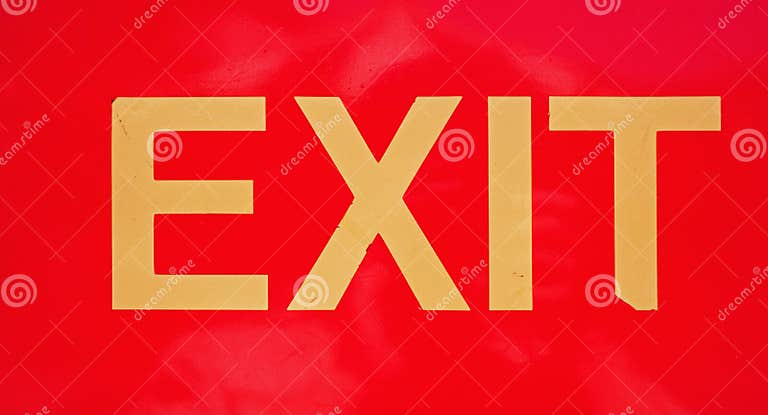 Orange exit sign stock photo. Image of city, traffic - 14797182