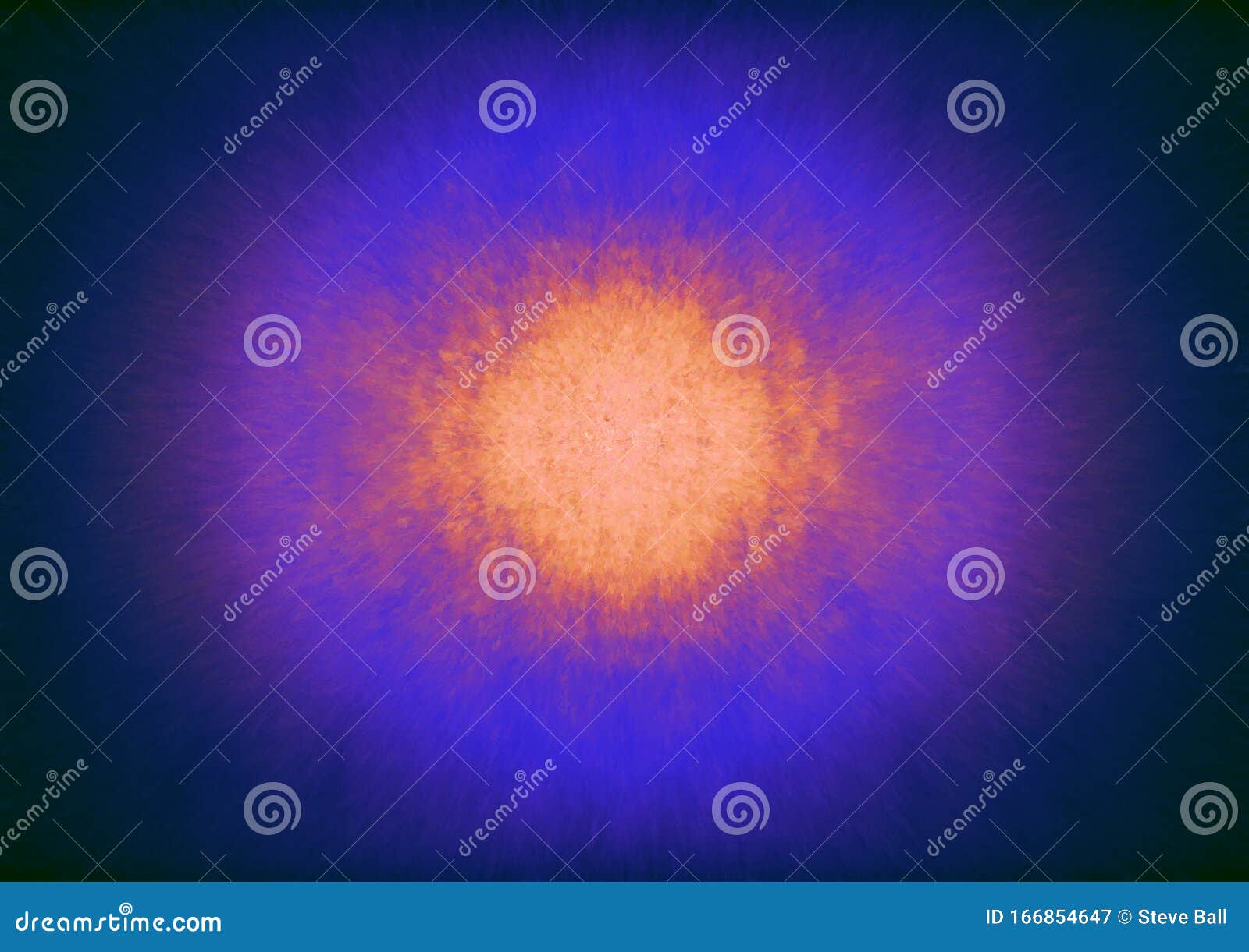 Orange Exploding Rays Background. Retro Pop Art Comic Book Style ...