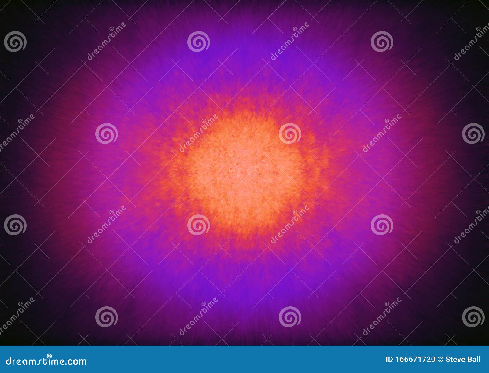 Orange Exploding Sunburst Background Stock Illustration - Illustration ...