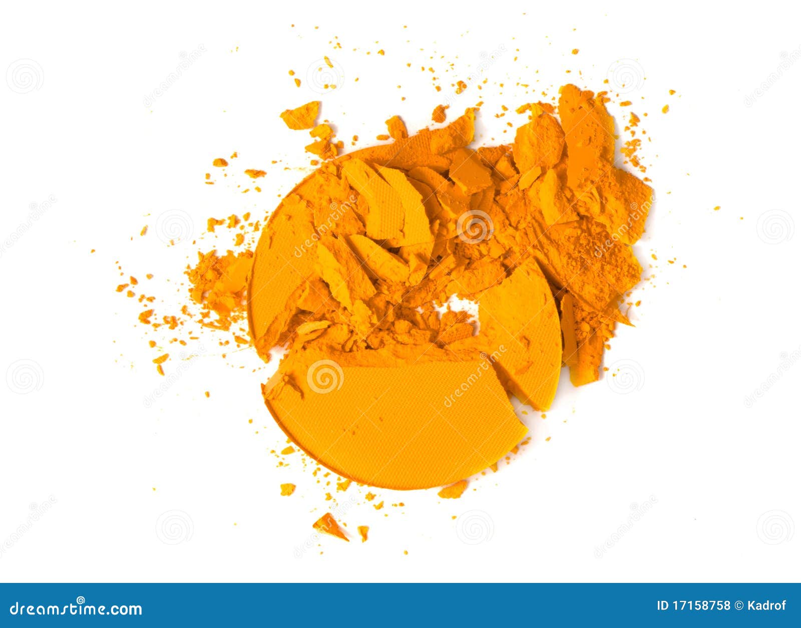 Orange eye shadow crushed stock photo. Image of female - 17158758