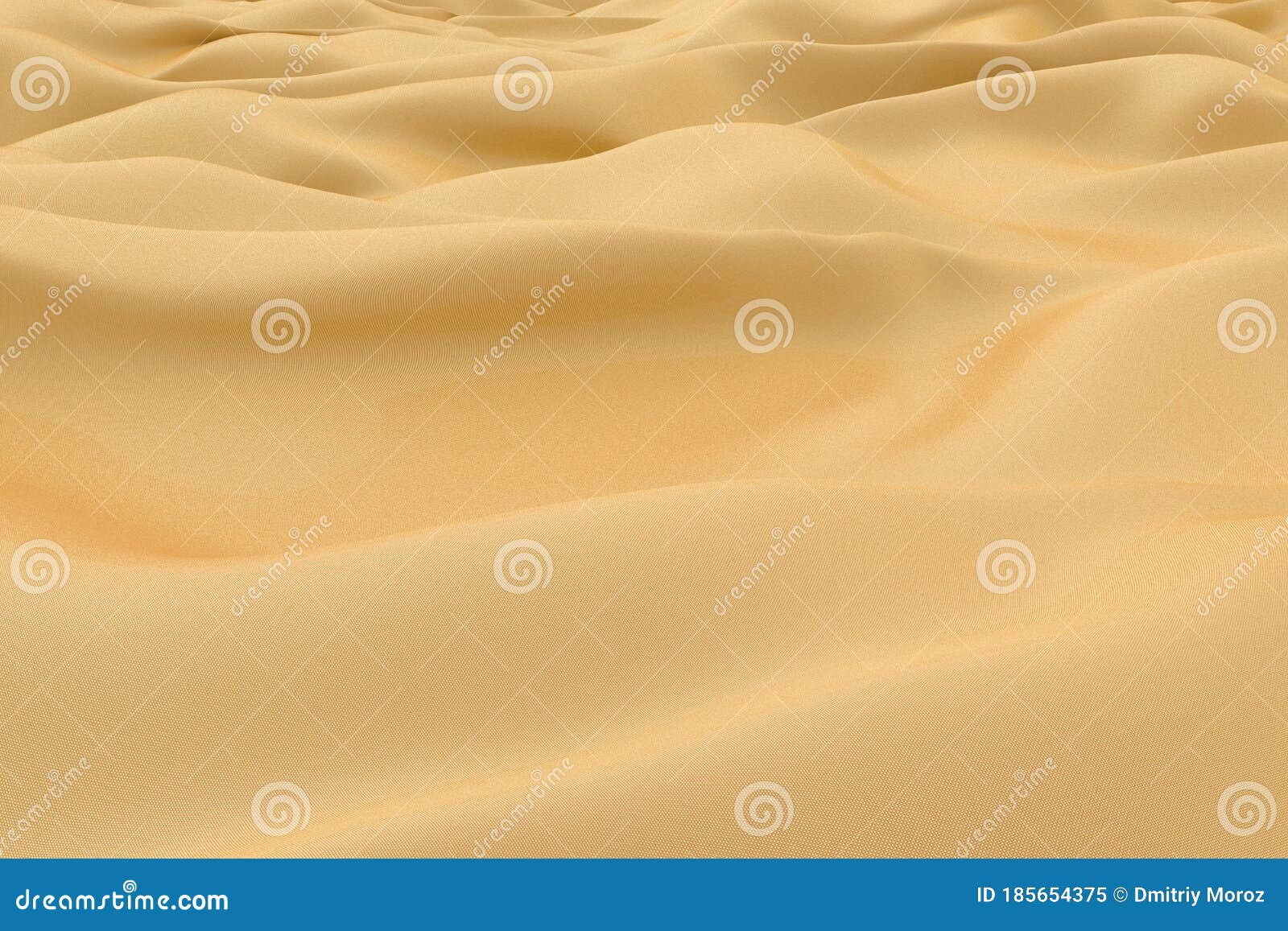 Yellow folded fabric stock illustration. Illustration of decoration ...