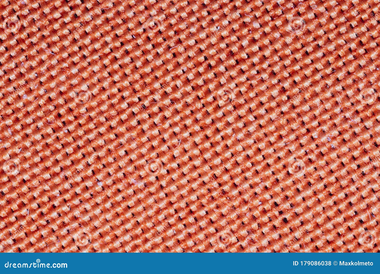 Orange Fabric Texture. Knitted Textile Background. Woven Material Close ...