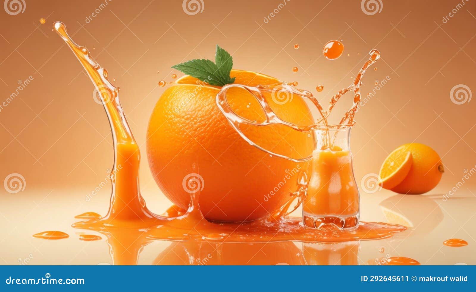 Orange Falling into the Juice Stock Image - Image of orange, vegetable ...
