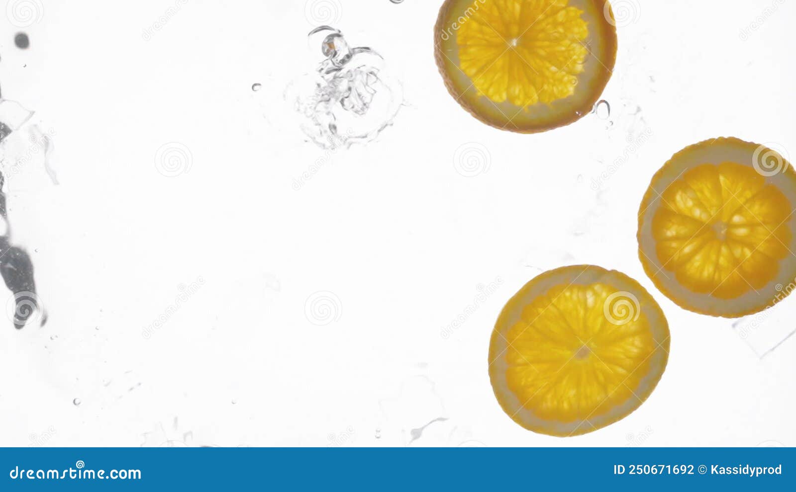 Orange Falling on the Surface of the Water HD. Stock Footage - Video of ...