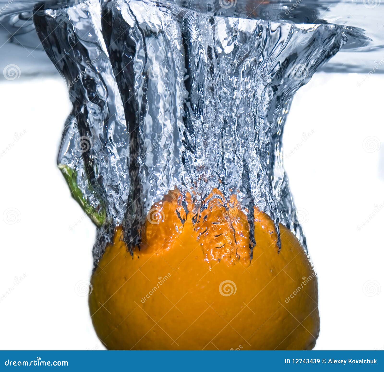 Orange falling in water stock image. Image of falling - 12743439