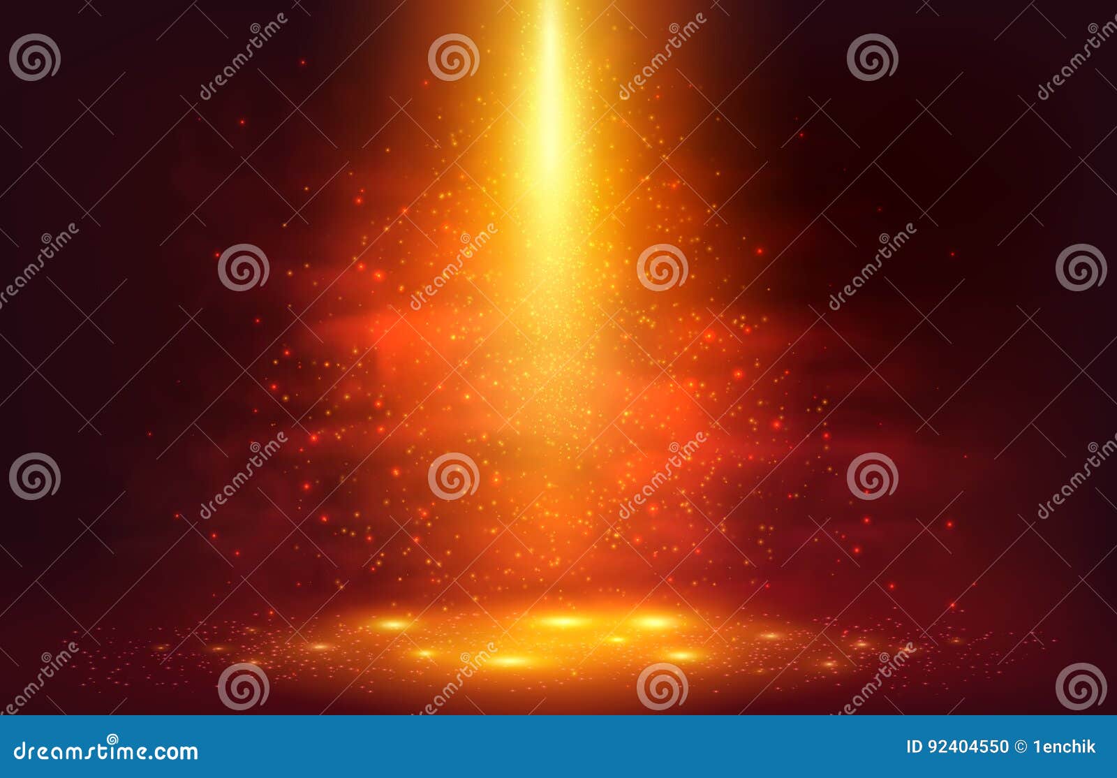 Orange Fiery Abstract Vector Magic Background Stock Vector ...