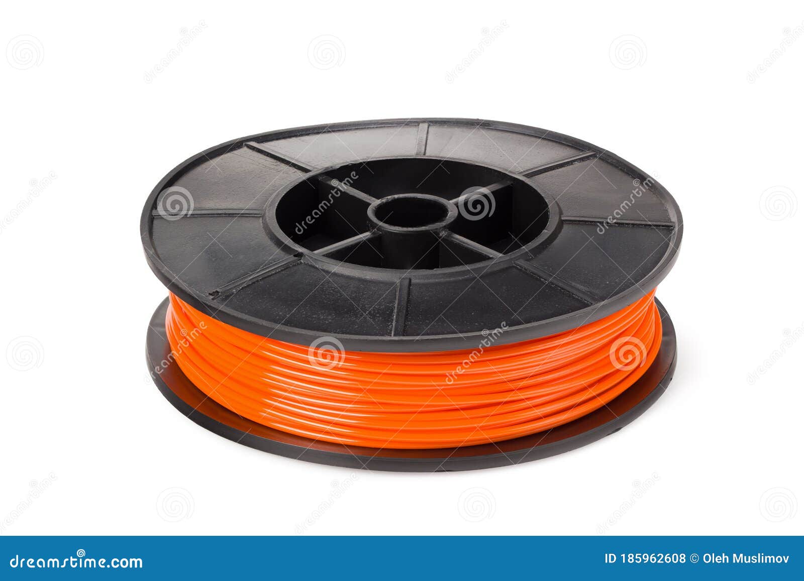 Orange Filament 3d Printer Isolated on White Background Stock Photo ...